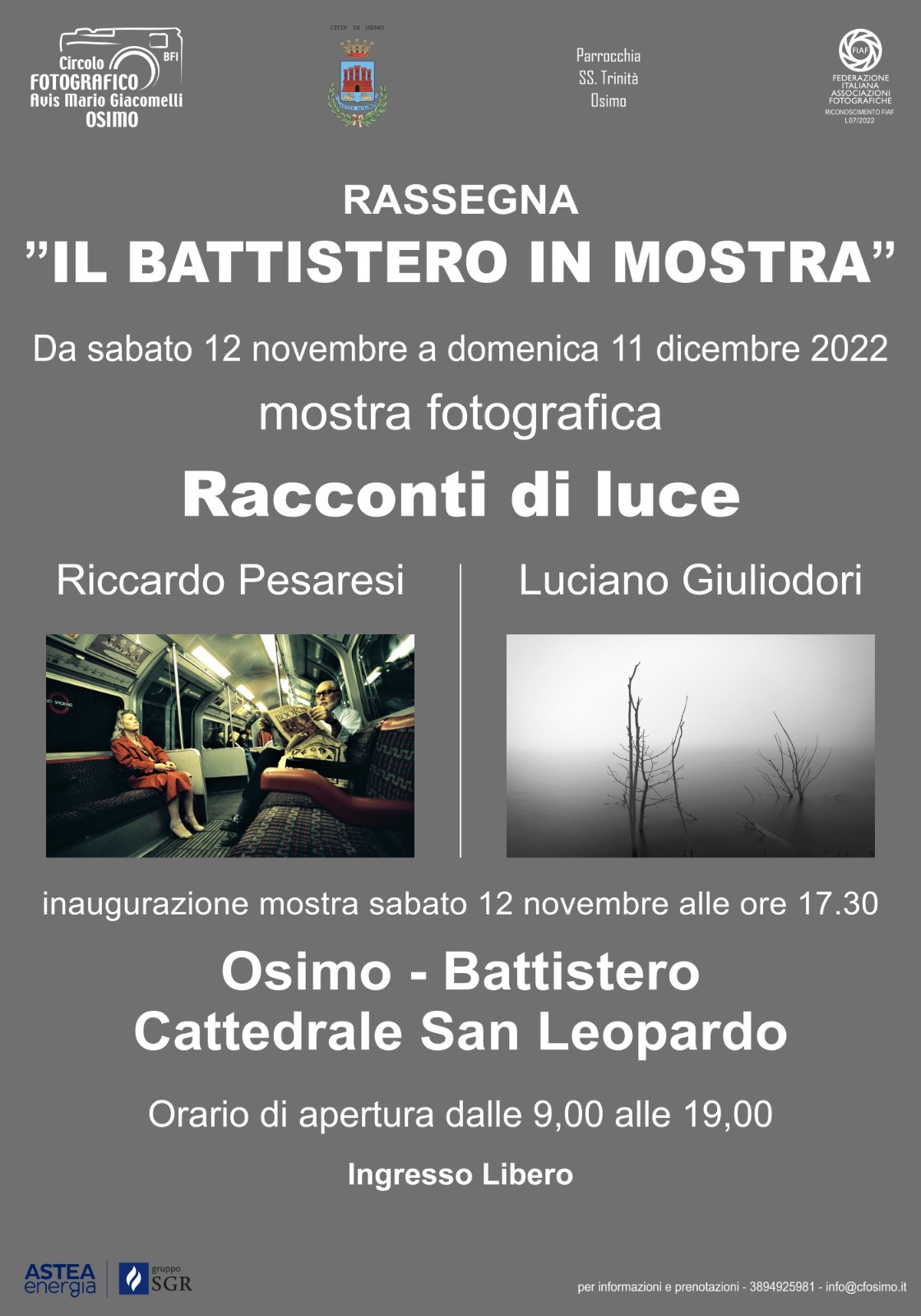 [MOSTRE] - Il battistero in mostra - Luciano Giuliodori e Riccardo ...
